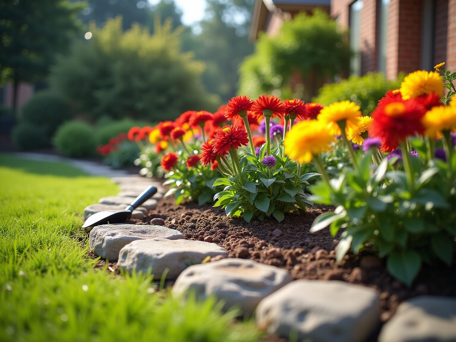 4 Steps to Install Flower Bed Edging Stones Successfully