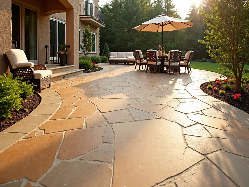 7 Benefits of Stamped Concrete Travertine for Your Outdoor Spaces
